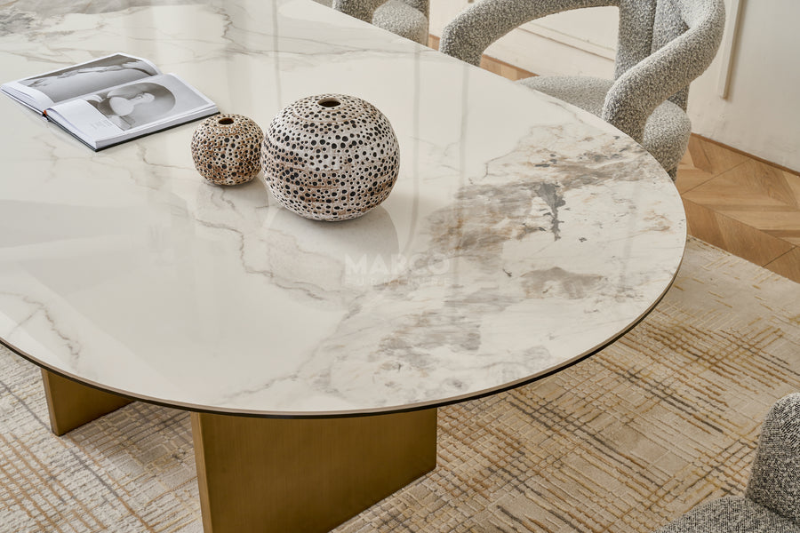 Dublin Sintered Stone Dining Table for Sale | Marco Furniture