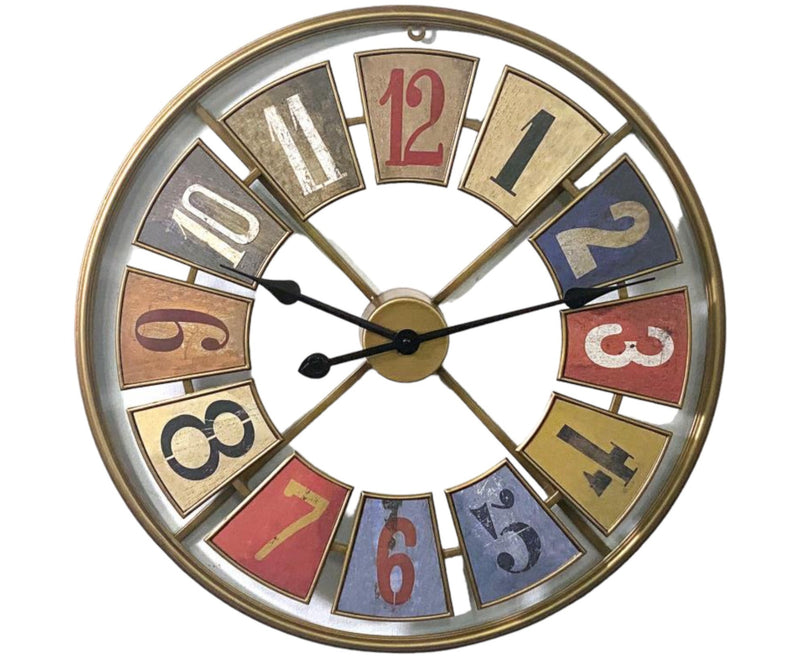 Large Metal Classic Clock 60CM – Marco Furniture