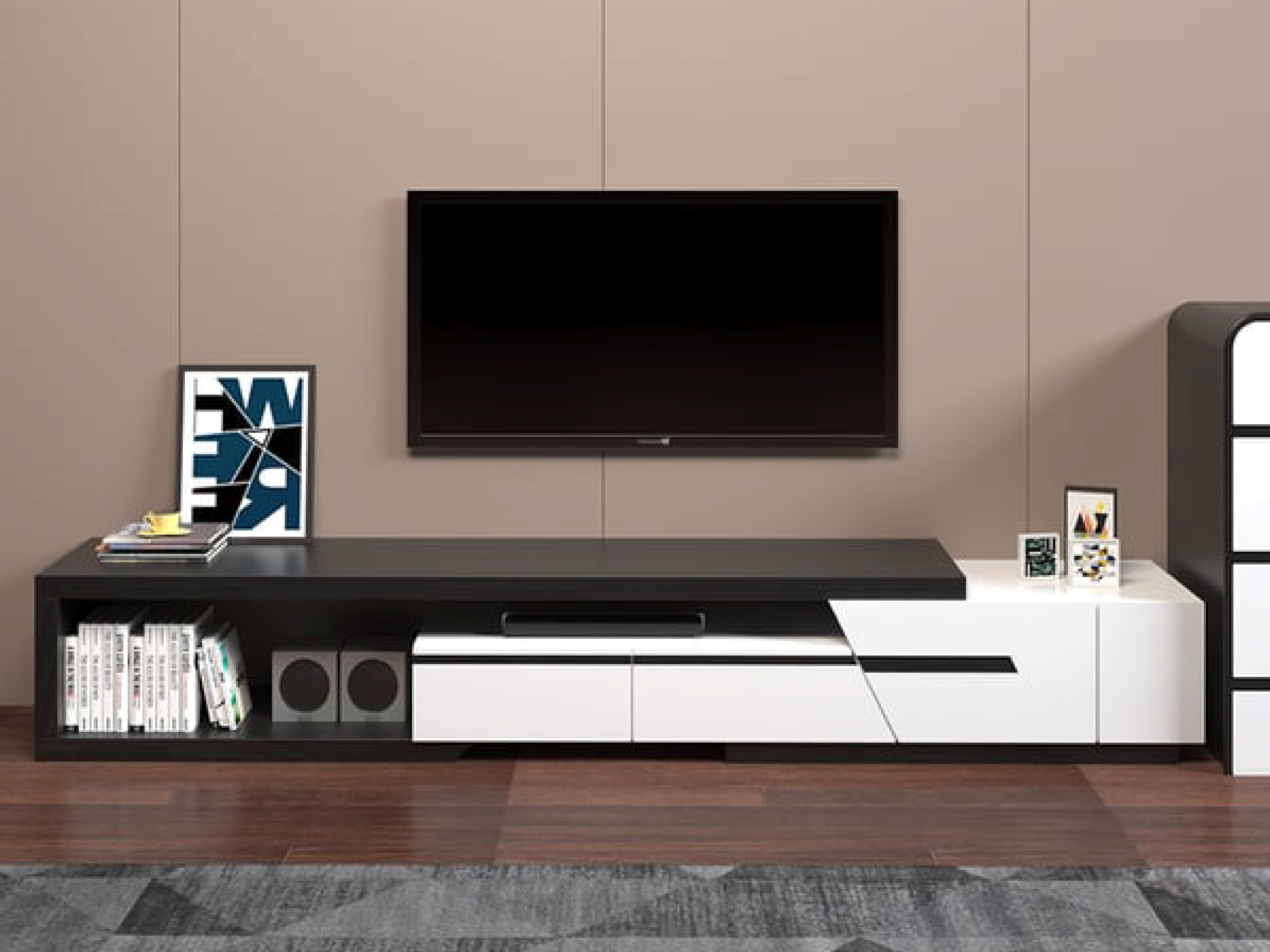 Extendable Modern TV Unit | Contemporary Entertainment units