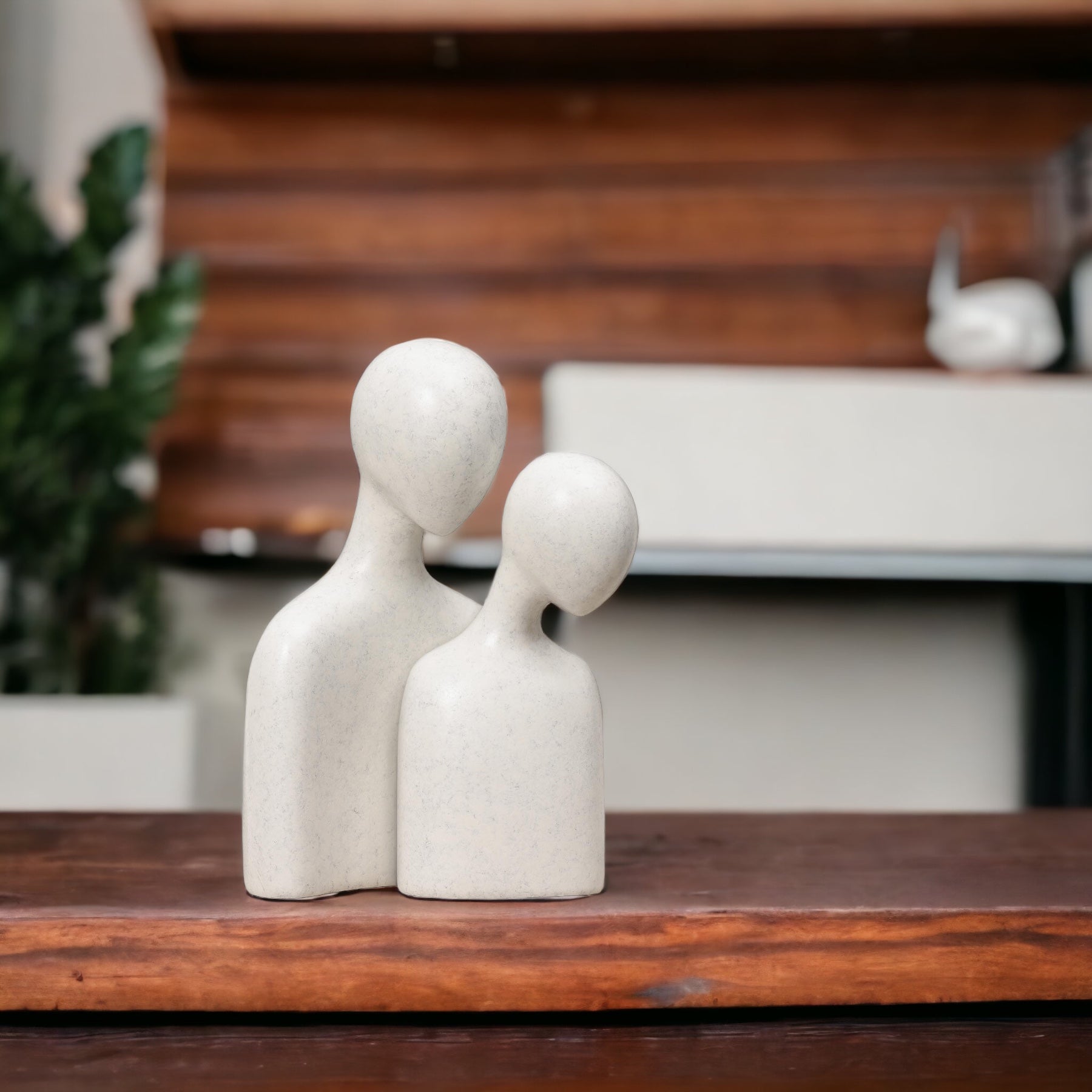 Love Couple Resin Sculpture in White Color | Shop Now