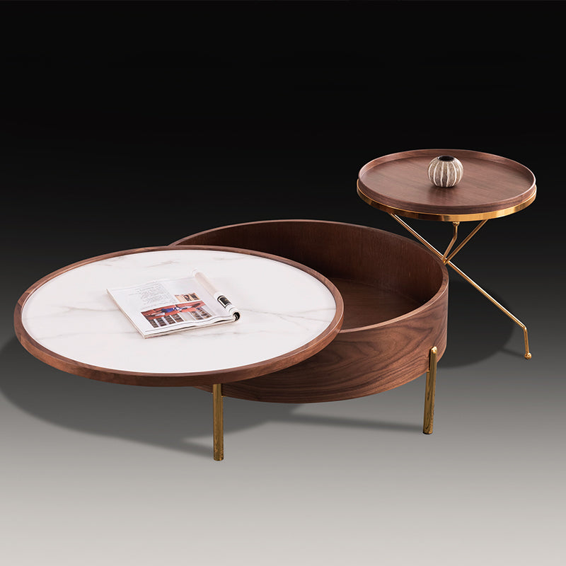 Moon Extendable Coffee Table with Storage | Marco Furniture