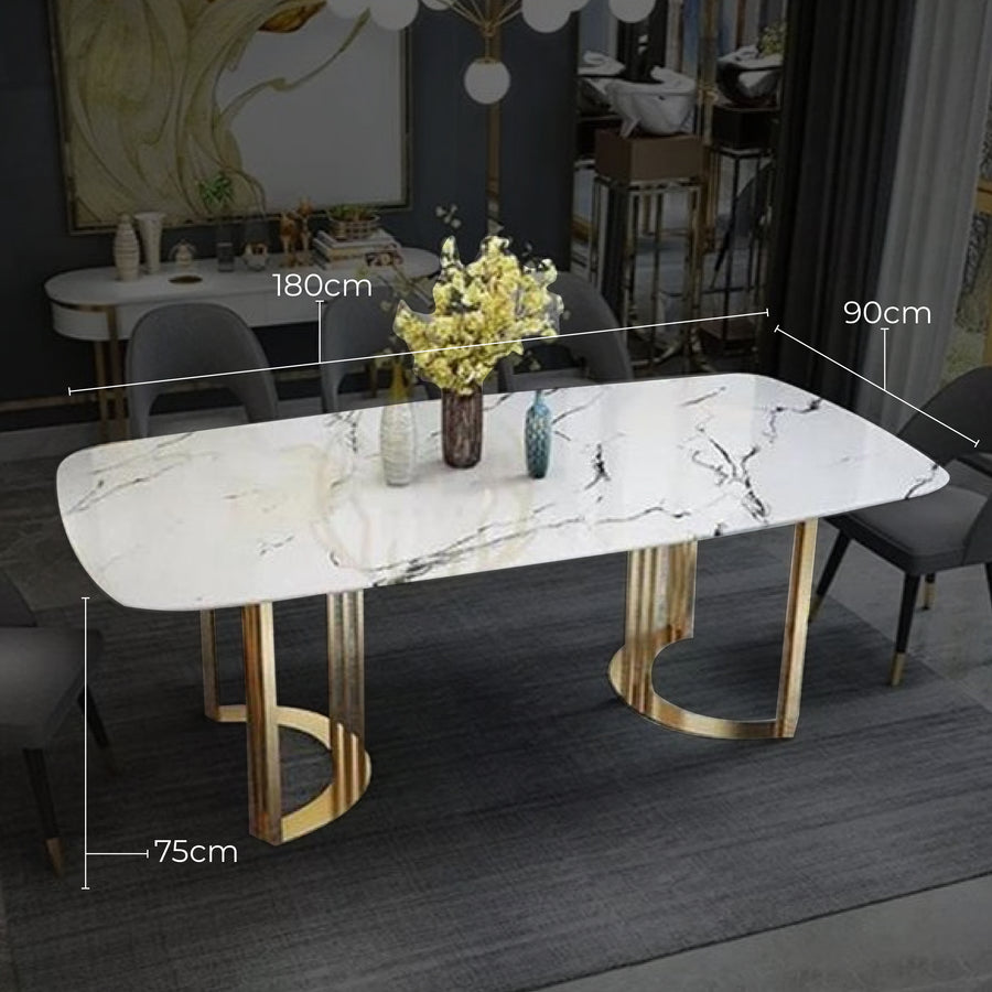 Oscar Modern Dining Table with Spanish Ceramic Top | Shop Now