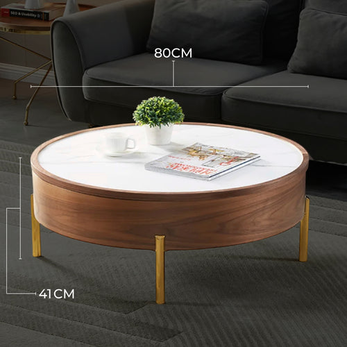 Moon Extendable Coffee Table with Storage | Marco Furniture