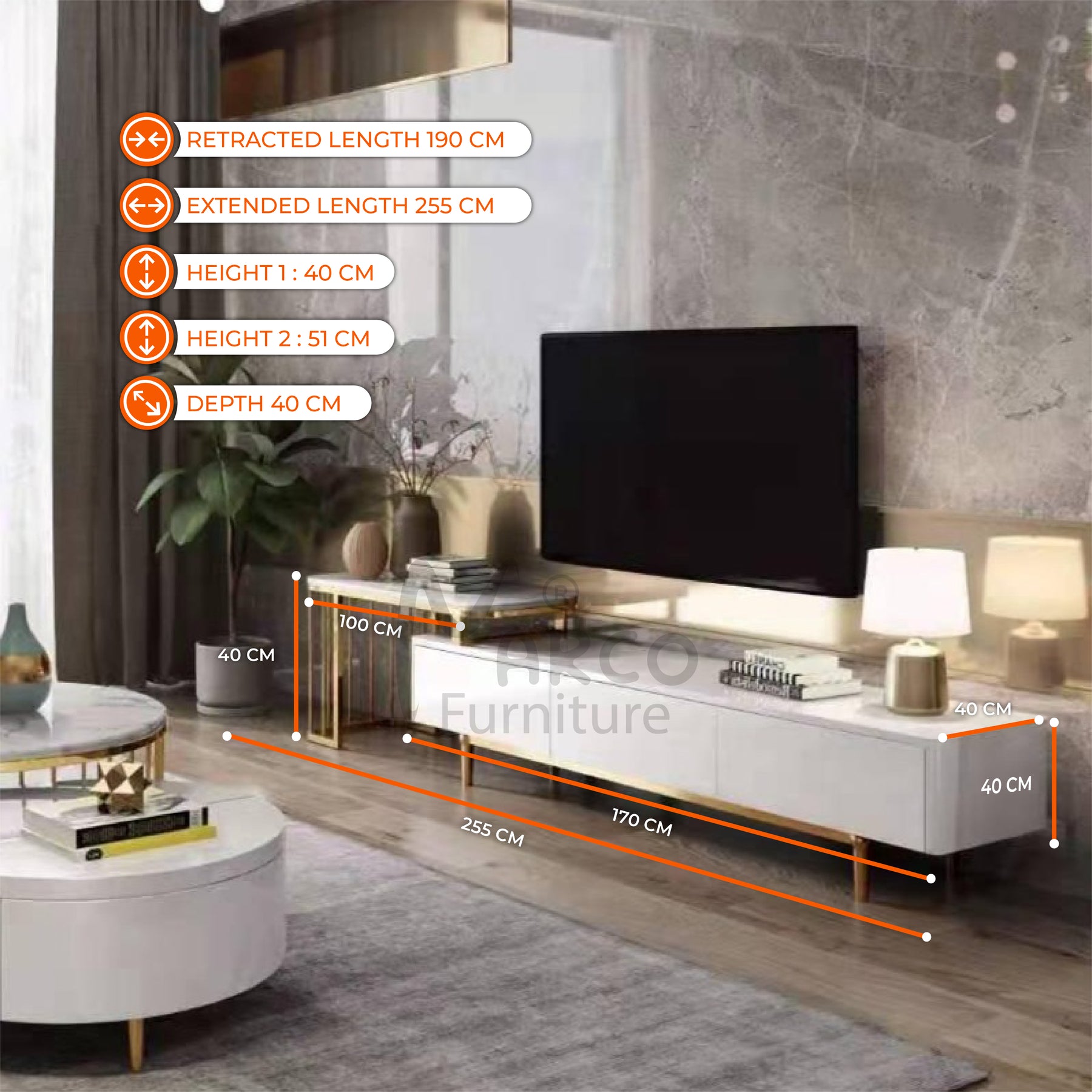 Buy Modern Milan TV Unit | Affordable Tv Unit for sale | Marco Furniture