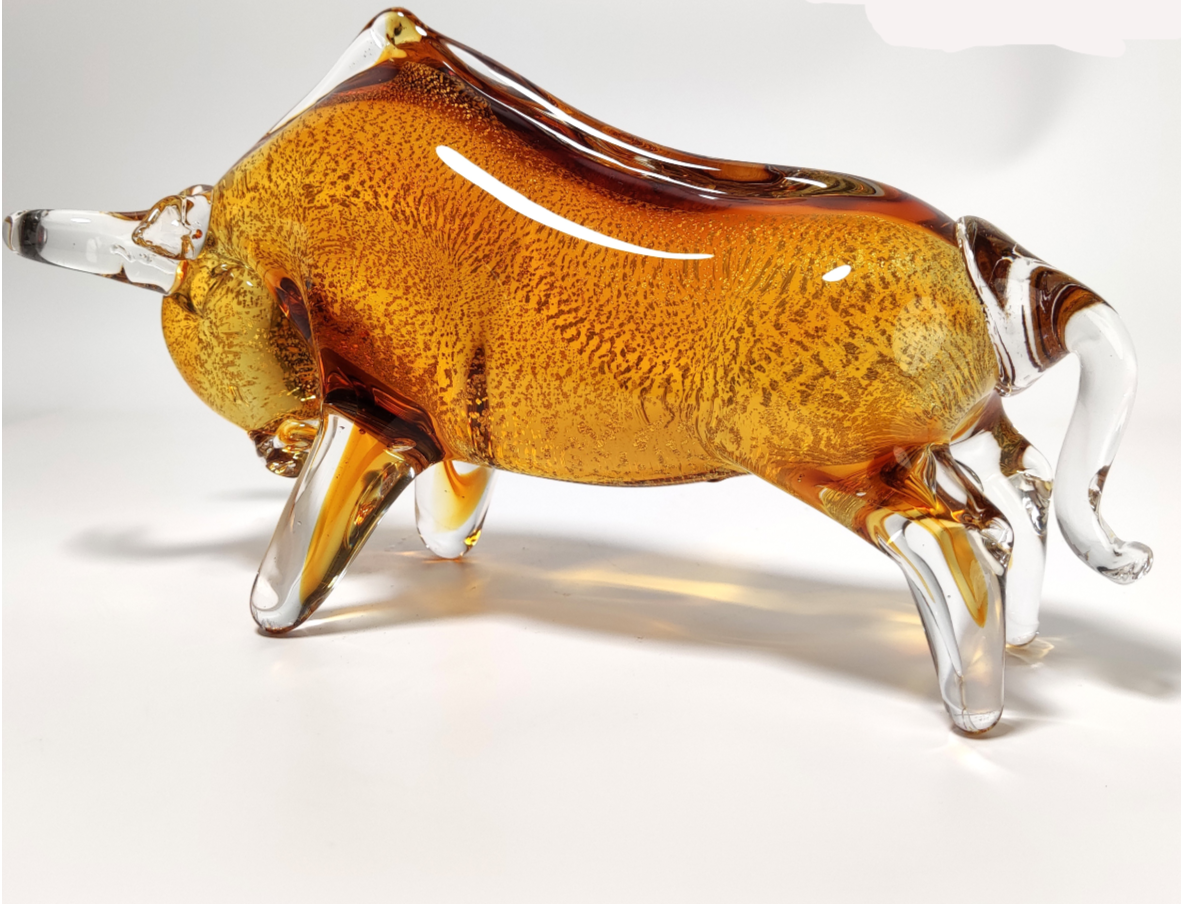 Glass Blown Bull Sculptures for Sale | Marco Furniture